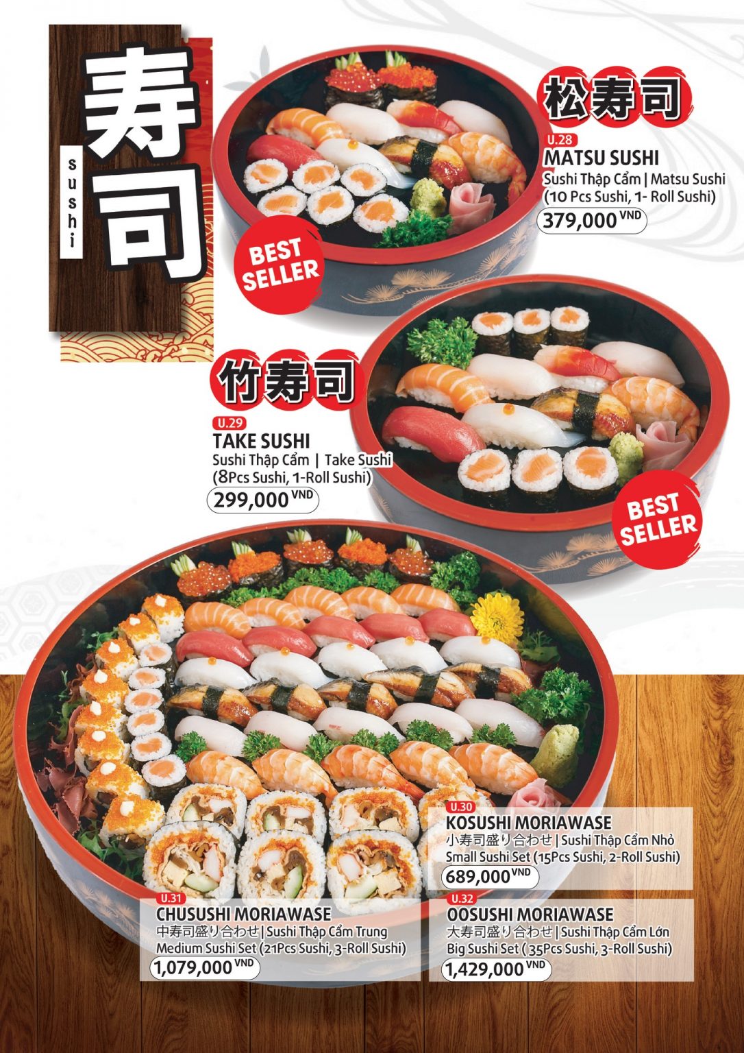 Thực Đơn - Sushi World | Nhà Hàng Nhật Bản Hàng Đầu Việt Nam