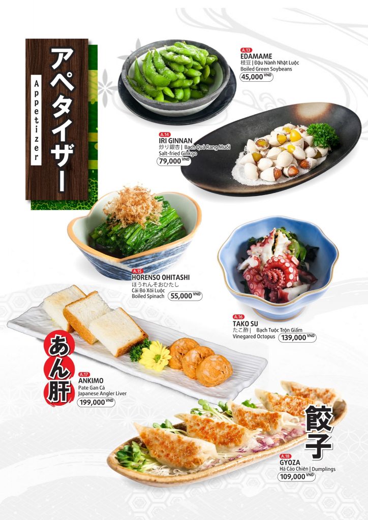 Thực Đơn - Sushi World | Nhà Hàng Nhật Bản Hàng Đầu Việt Nam